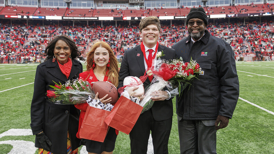 Kotik, Kinney crowned homecoming royalty at Nebraska | ASUN Student ...